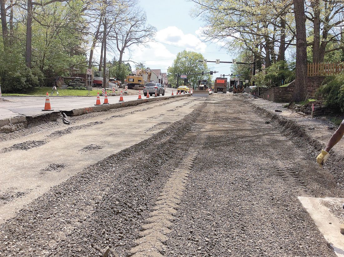 Transformation of busy State College road ongoing | News, Sports, Jobs ...